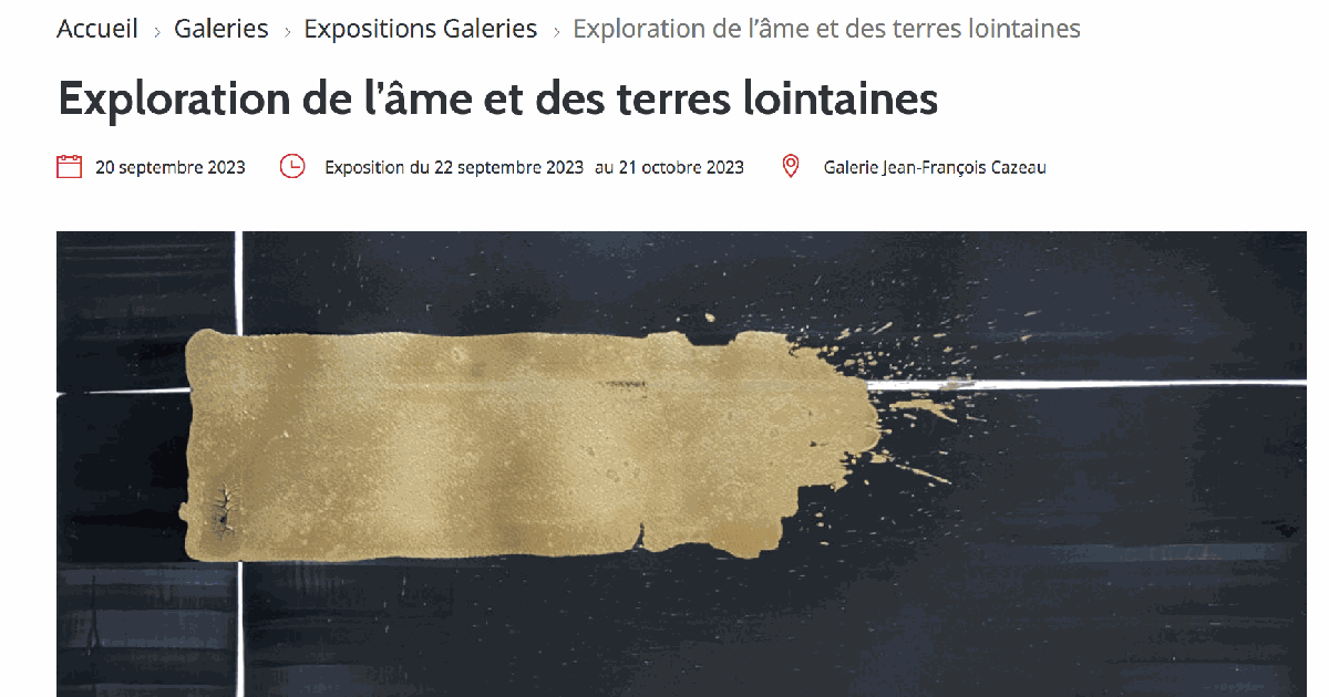 Nicolas Lefeuvre : Dernières encres | 22 Septembre - 21 Octobre 2023 ...